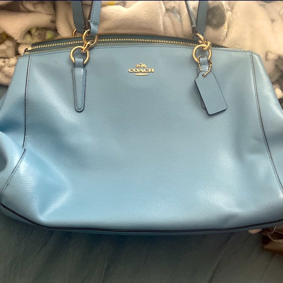 Bags | Coach Purse Light Blue | Poshmark
